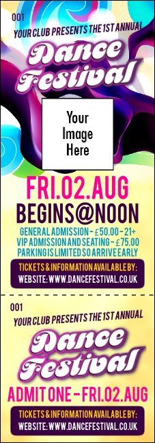 Dance Ticket Templates | Eventgroove