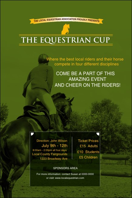 Equestrian Posters and Flyers | Poster Printing