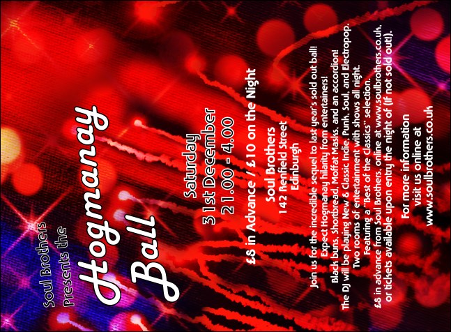 Colourful Hogmanay Event Kit | Eventgroove