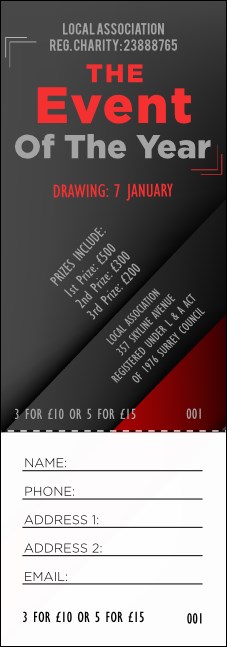 All-Purpose Colour Raffle Tickets | Eventgroove