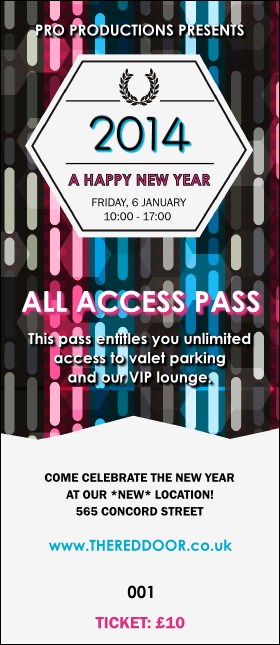 VIP Pass Templates | VIP Pass Printing | Eventgroove