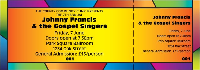 Full-Colour Printed Event Tickets | Eventgroove