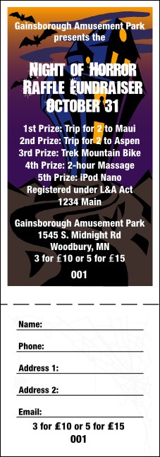 Halloween Raffle Ticket Templates | Eventgroove