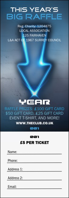 All-Purpose Colour Raffle Tickets | Eventgroove