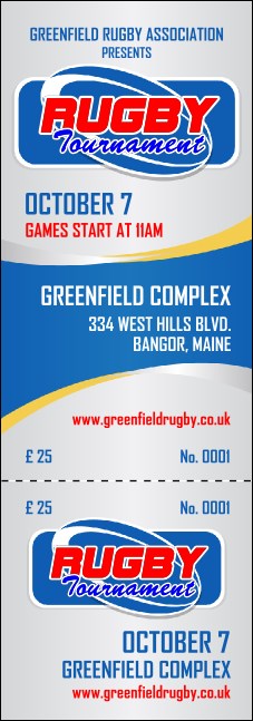 Rugby Ticket Templates | Eventgroove